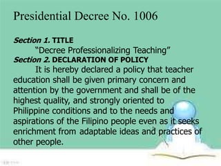 Presidential Decree 1006 | PPTX