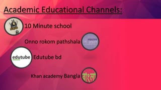 PPT on - Educational channels in Youtube | PPTX