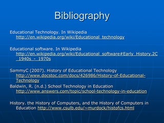 History of Eucational Technology | PPT