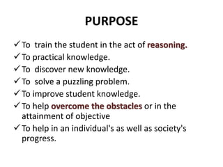 presentation on problem based learning and problem solving method | PPT