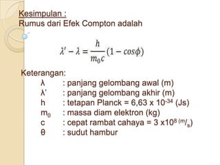 Ppt efek compton | PPTX