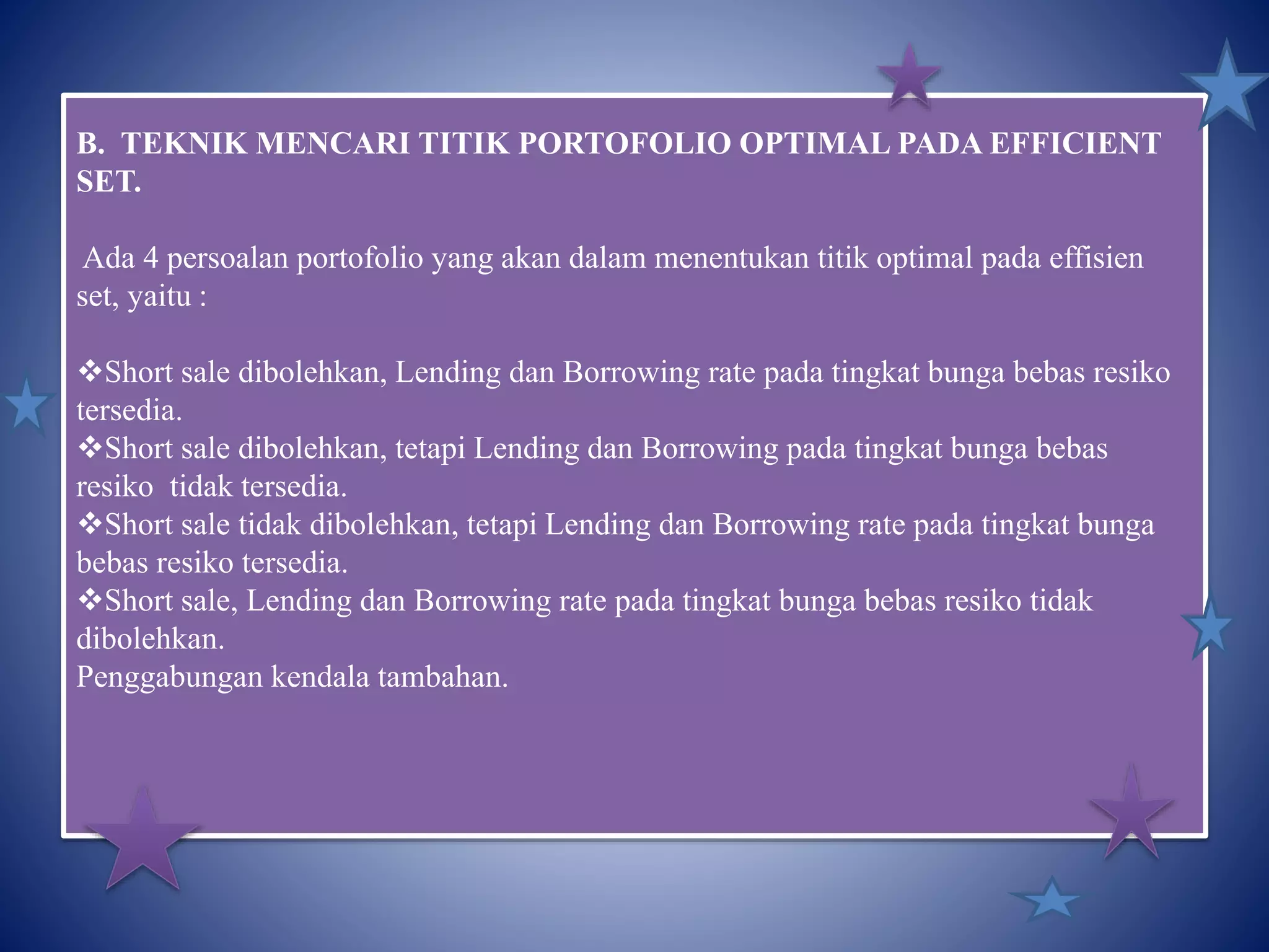 PPT efficient frontier | PPTX