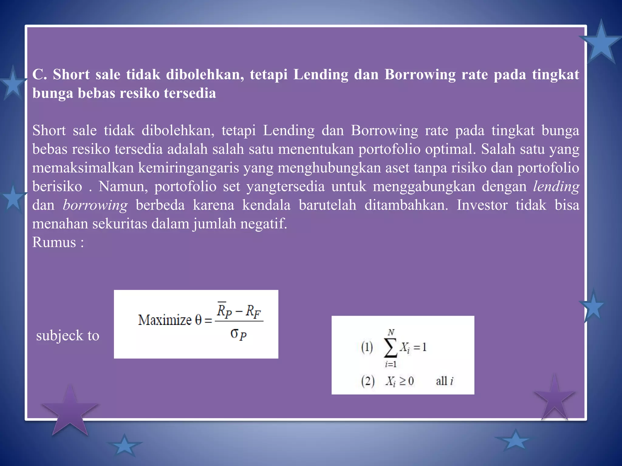 PPT efficient frontier | PPTX