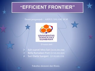 PPT efficient frontier | PPTX