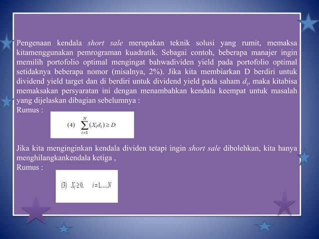 PPT efficient frontier | PPT