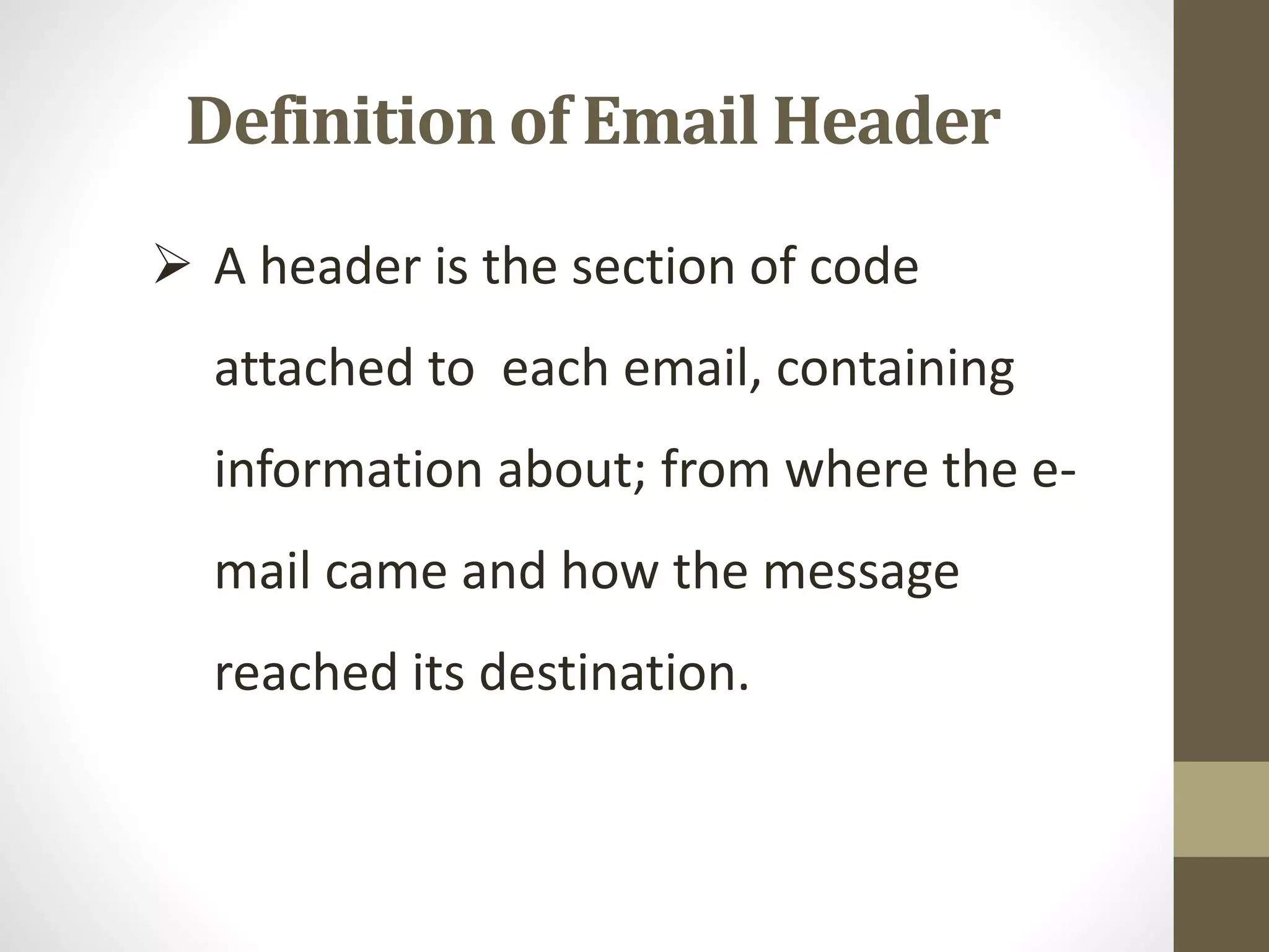 What is Email Header - Understanding Email Anatomy | PPTX