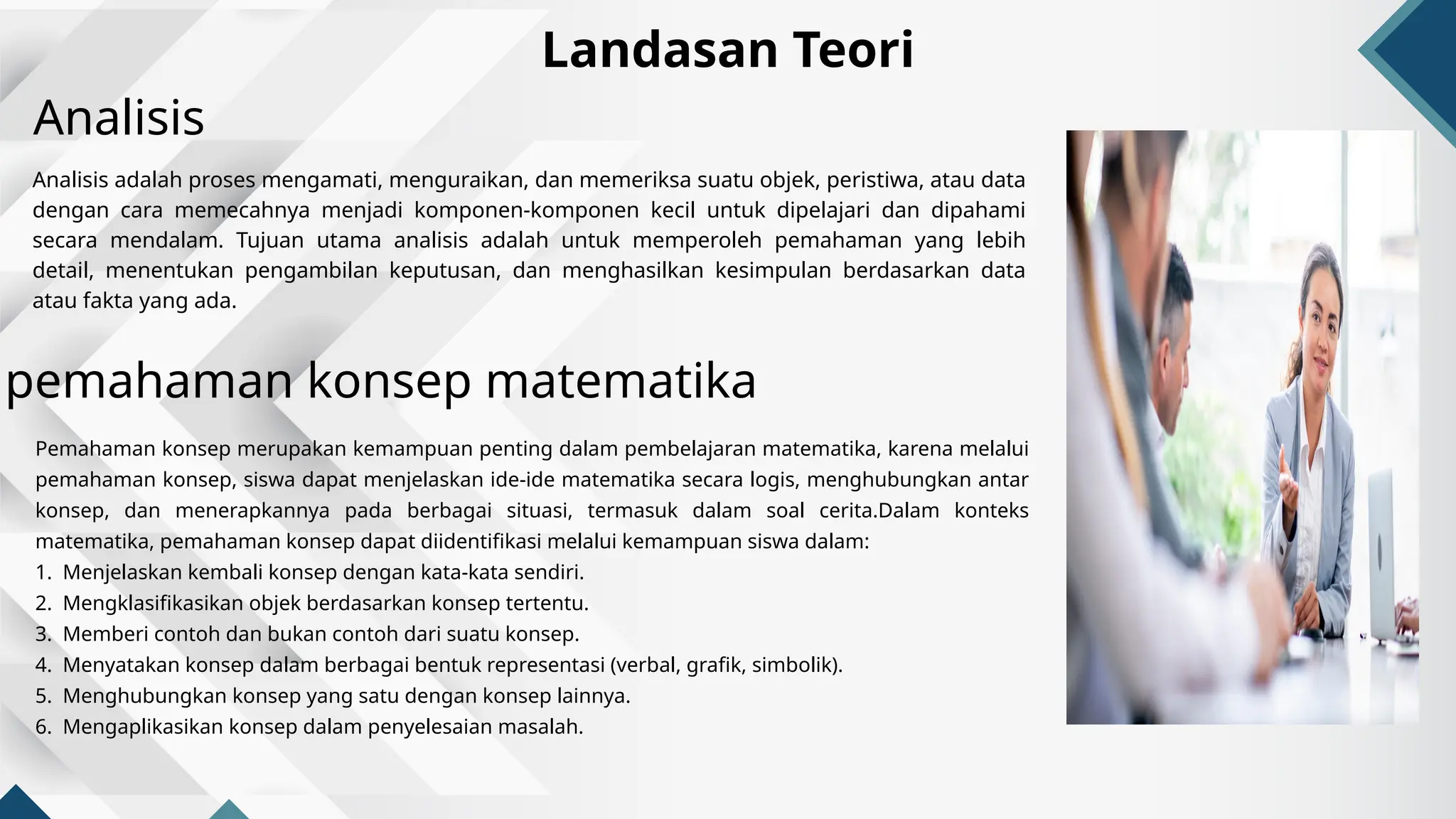 ppt ANALISIS PEMAHAMAN KONSEP MATEMATIS SISWA | PPTX