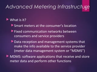 Advanced Metering Infrastructure Standards and protocol | PPT