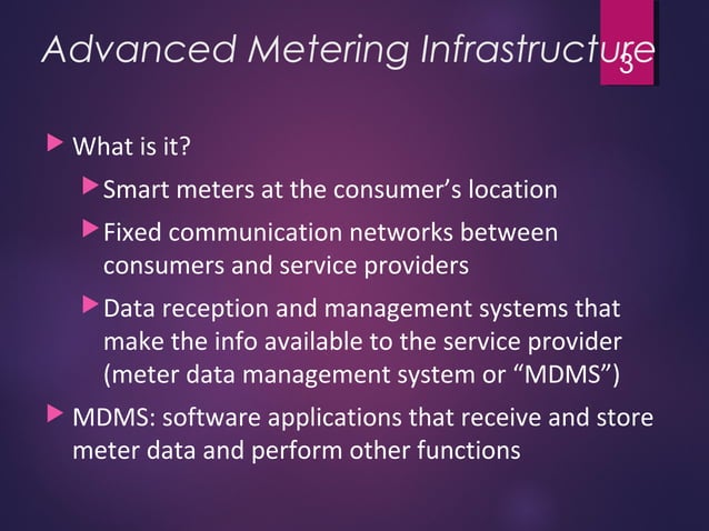Advanced Metering Infrastructure Standards and protocol | PPT ...