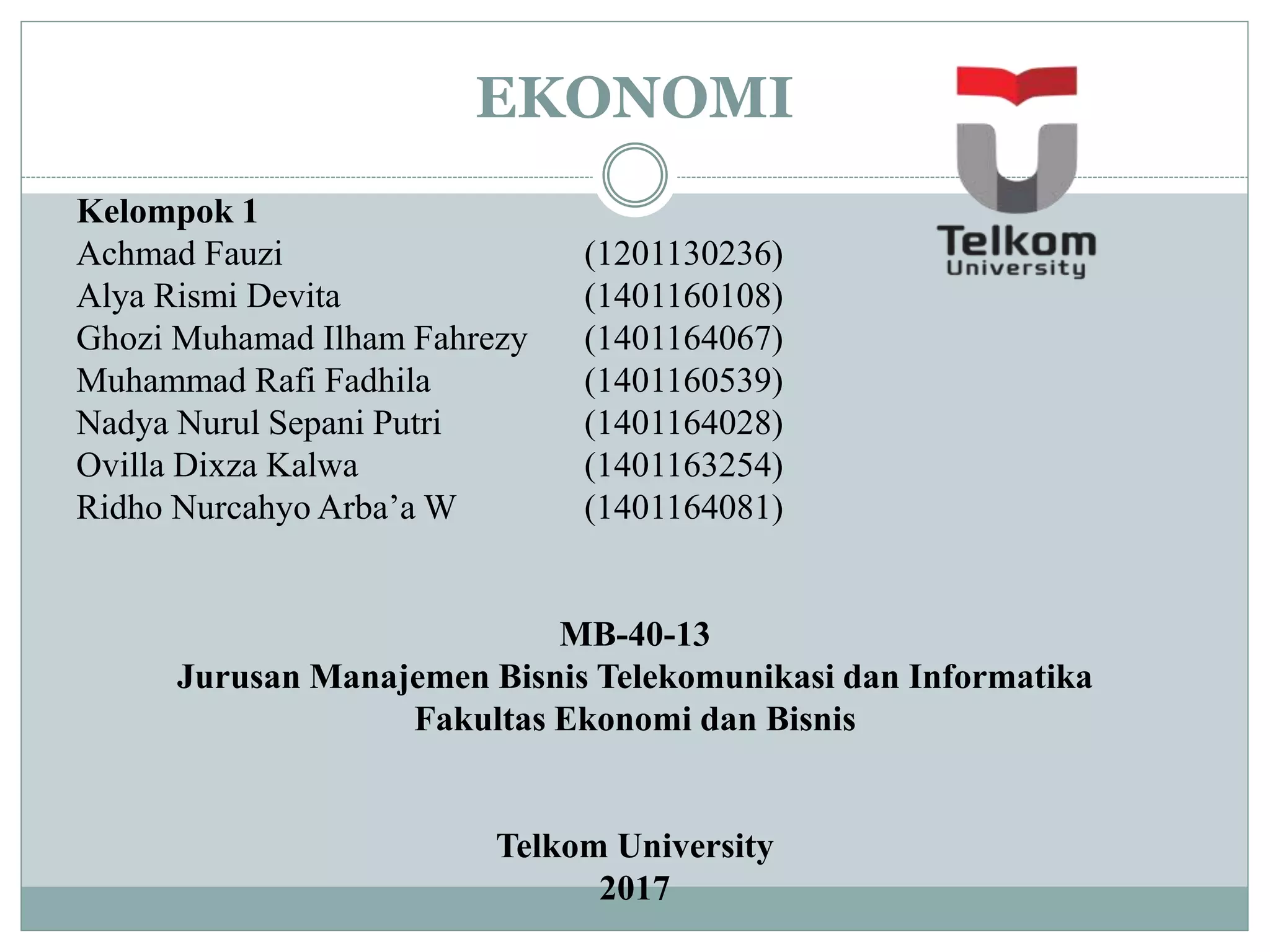 Siklus Kegiatan Ekonomi | PPTX