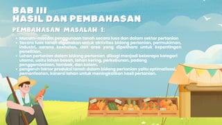 EKONOMI PERTANIAN-FAKTOR PRODUKSI UTAMA DAN TANAH pdf | PPT