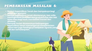 EKONOMI PERTANIAN-FAKTOR PRODUKSI UTAMA DAN TANAH pdf | PPT