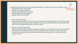PPT EKOTEK evaluasi investasi.pptx
