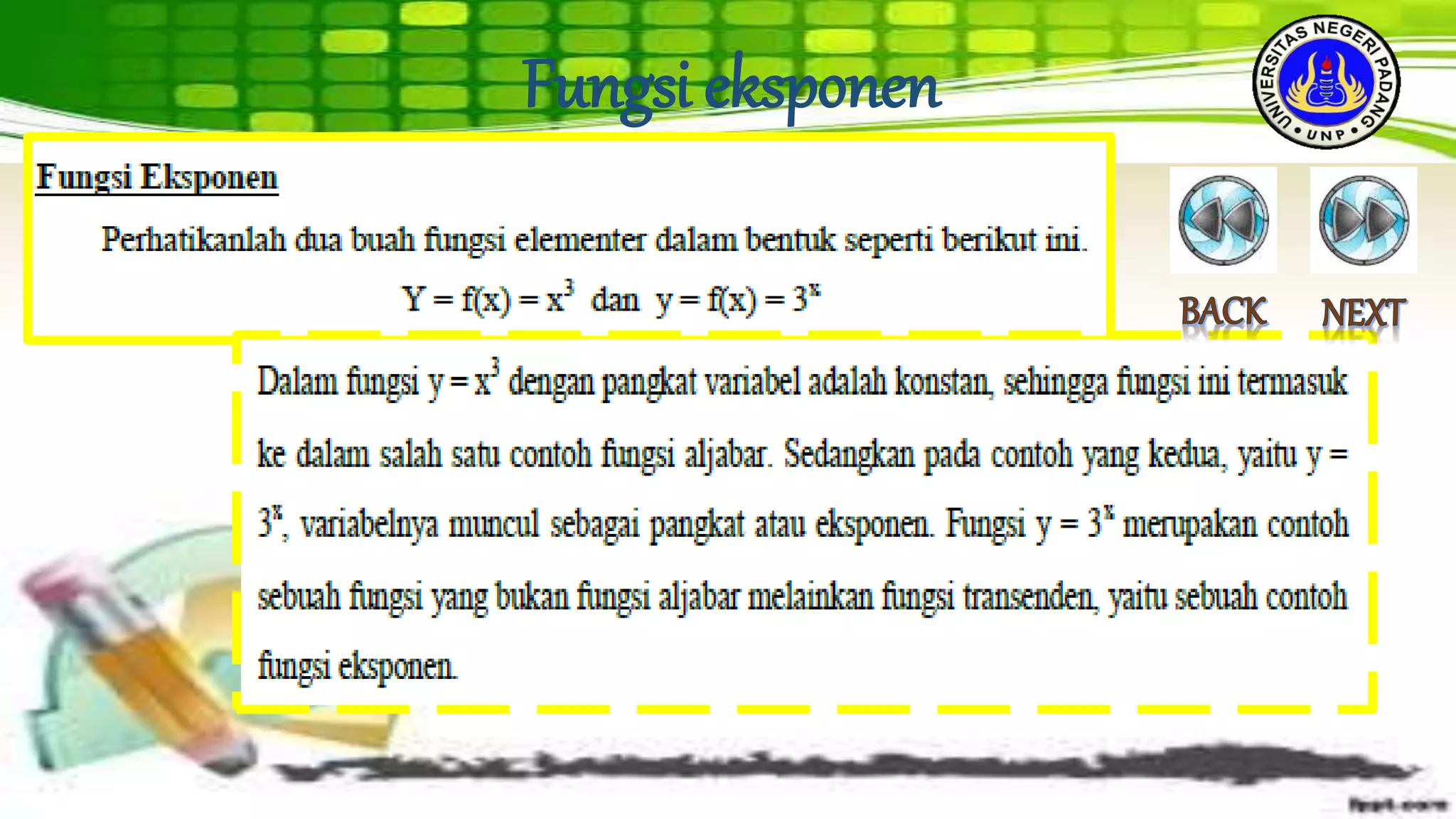 Ppt eksponen dan logaritma | PPTX