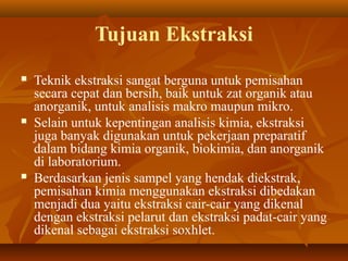 EKSTRAKSI | PPT