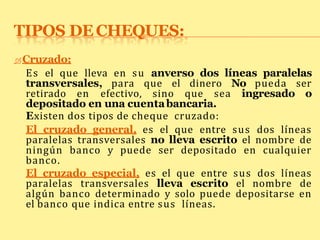 Ppt el cheque | PPTX