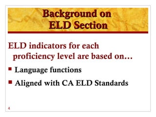 Ppt eld section final | PPT