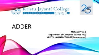 ADDER | PPT