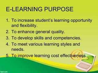 Ppt E Learning | PPTX | Online Education | Education