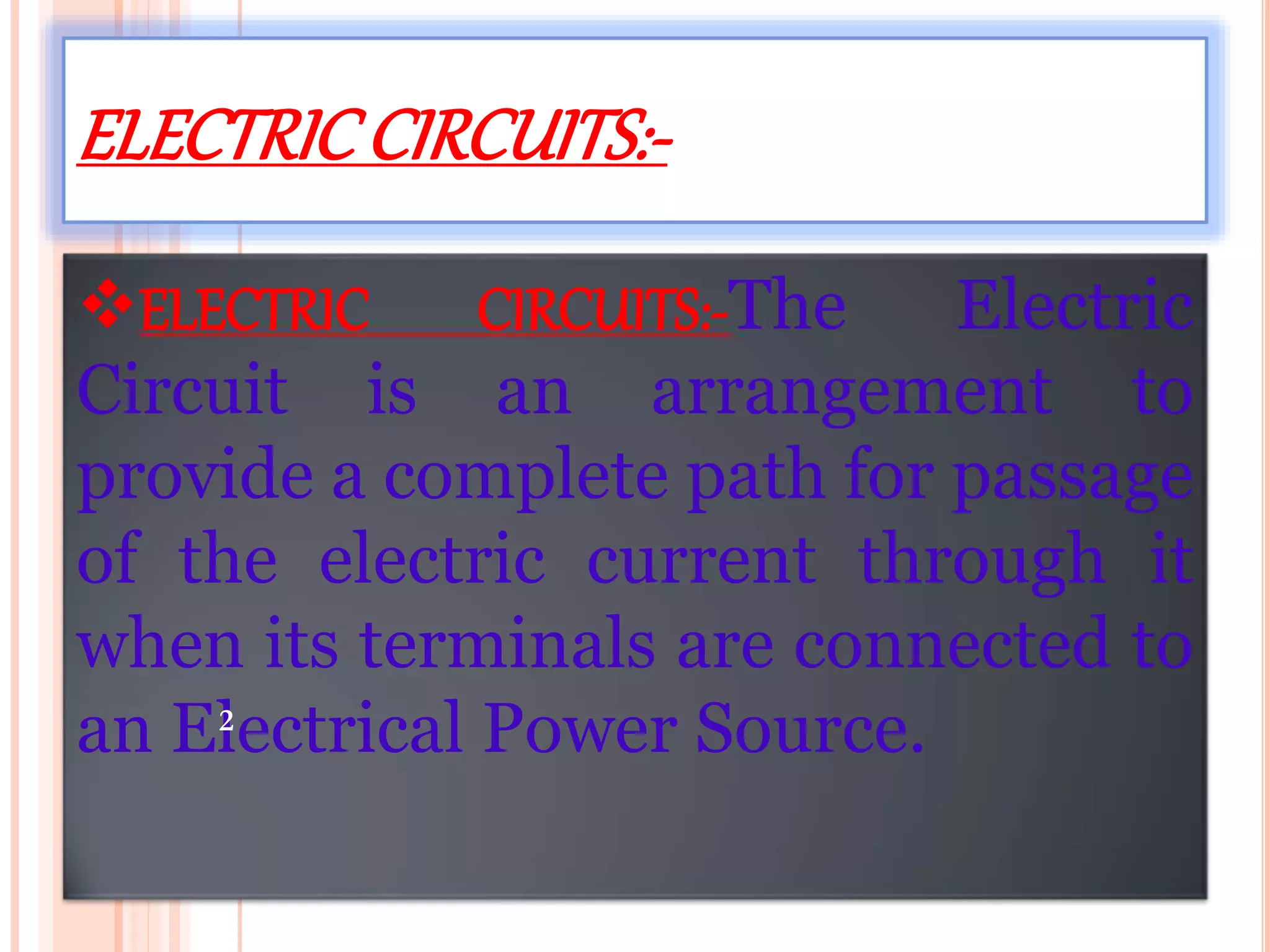 Ppt {electric circuits,insulators,conducter} | PPT