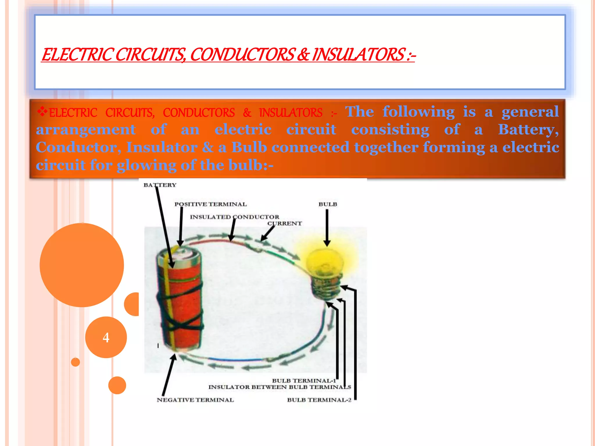 Ppt {electric circuits,insulators,conducter} | PPT