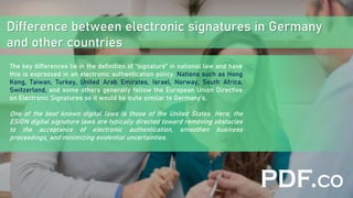 Electronic signature in Germany | PPTX | Marriage and Civil Unions ...