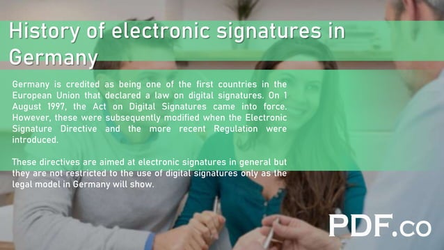 Electronic signature in Germany | PPTX | Marriage and Civil Unions ...