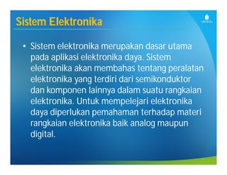 Ppt elektronika dan motor listrik [tm1] martolis | PPT