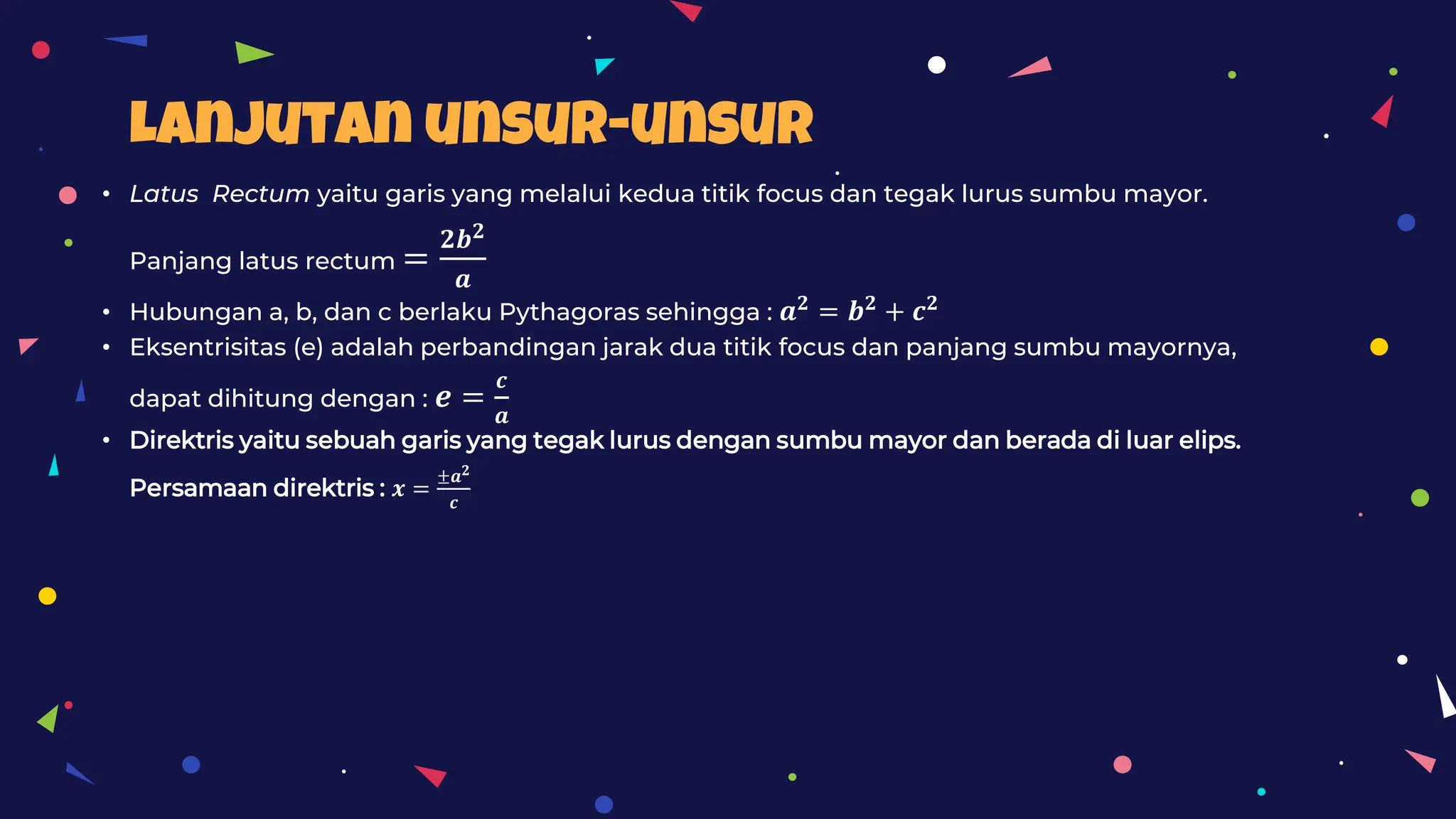 PPT matematika lanjut kelas XI Lingkaran Elips Fase F | PDF