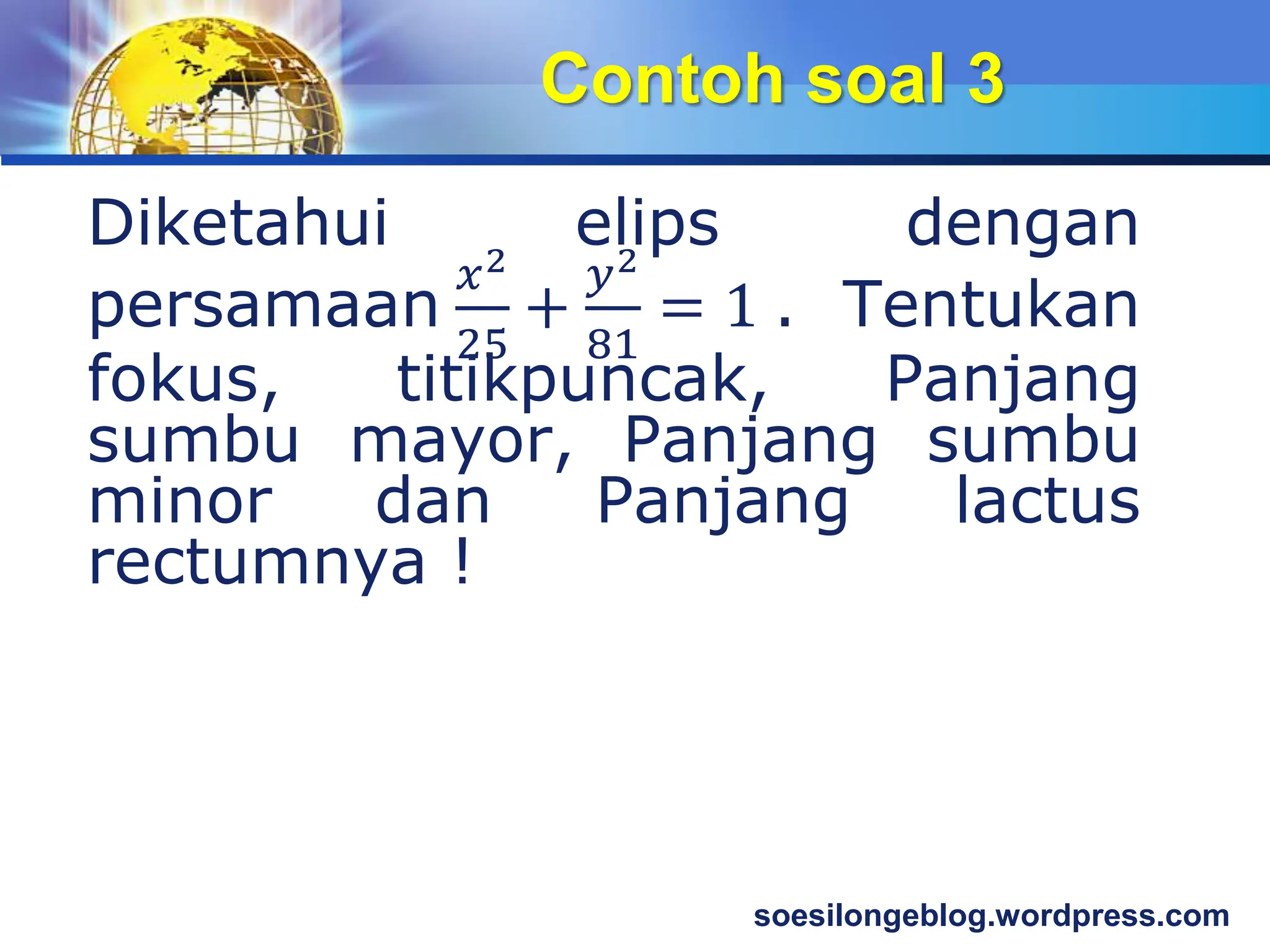 Elips kelas XII.pptx materi kelas xii ipa | PPTX