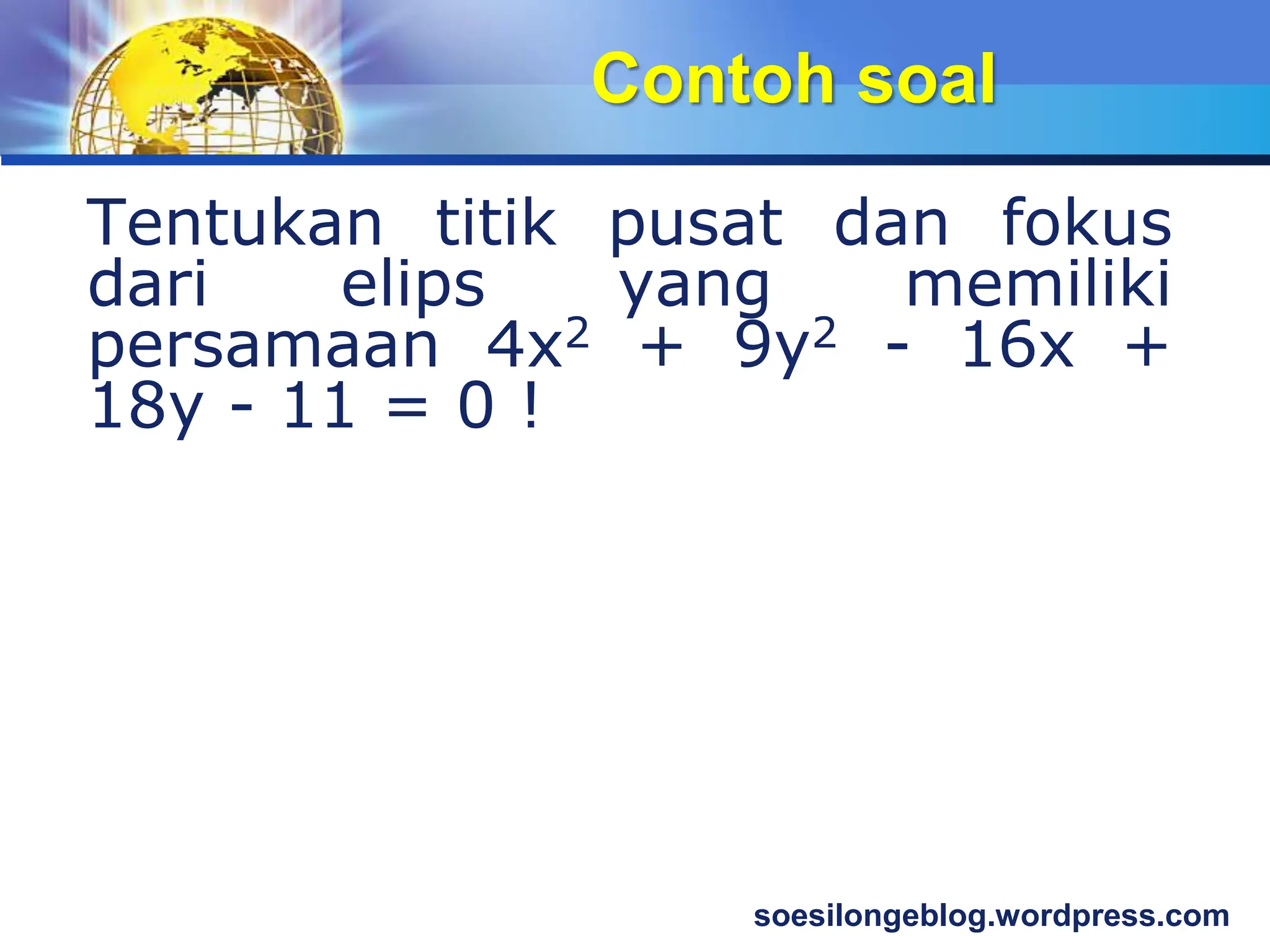 Elips kelas XII.pptx materi kelas xii ipa | PPTX