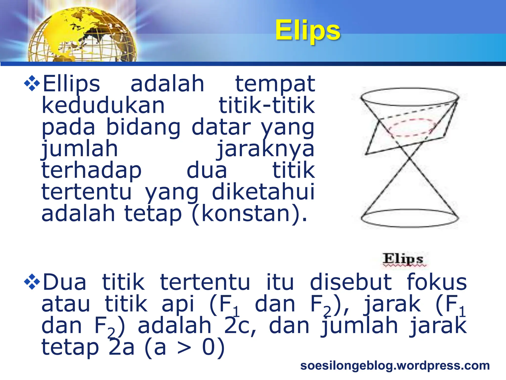 Elips kelas XII.pptx materi kelas xii ipa | PPTX