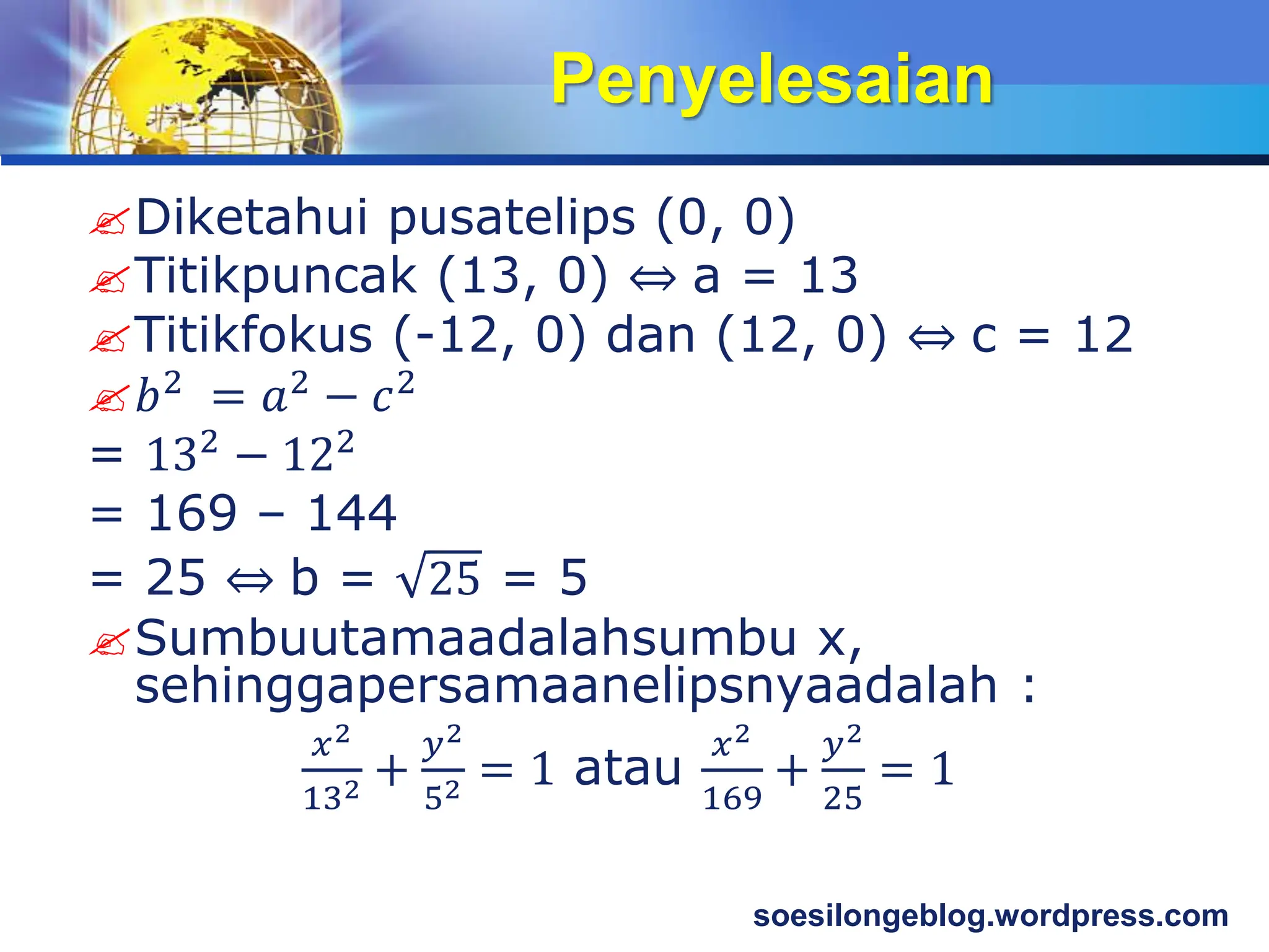 Elips kelas XII.pptx materi kelas xii ipa | PPTX