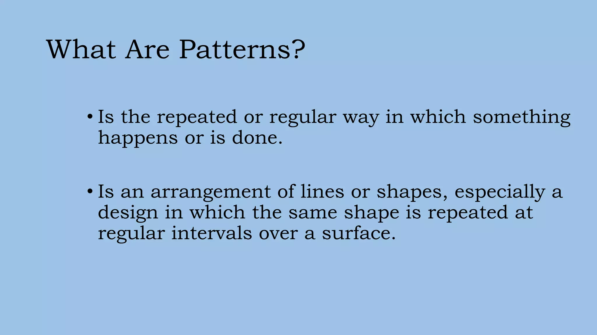 Patterns in nature | PPTX