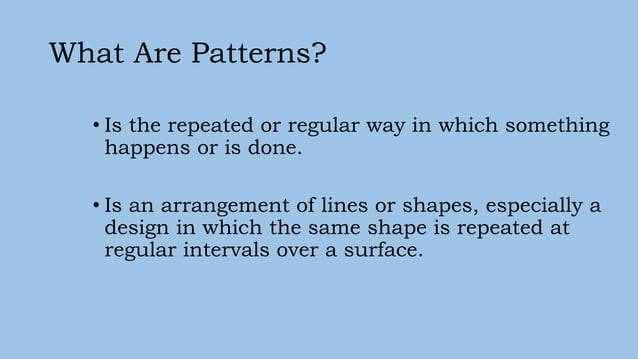 Patterns in nature | PPTX | Science