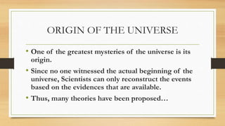 PPT_ELS_ORIGIN OF THE UNIVERSE & SOLAR SYSTEM.pptx