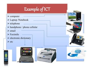 information and comunication technologies | PPTX | Internet | Computing