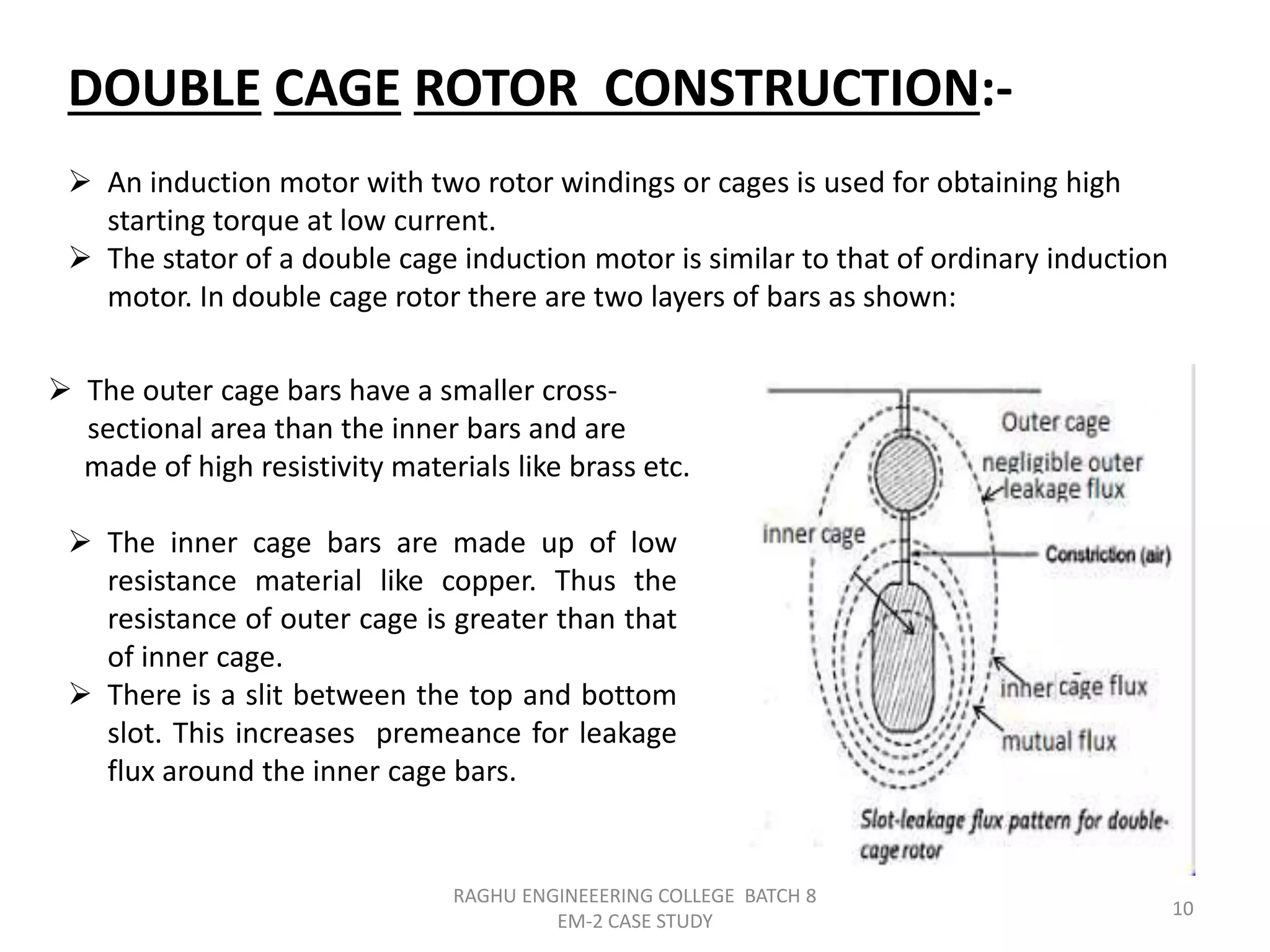 DOUBLE CAGE INDUCTION MOTOR AND IT'S CONSTRUCTION | PPTX | Radio ...