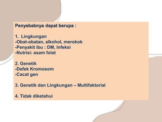 KELAINAN PADA EMBRIO | PPTX