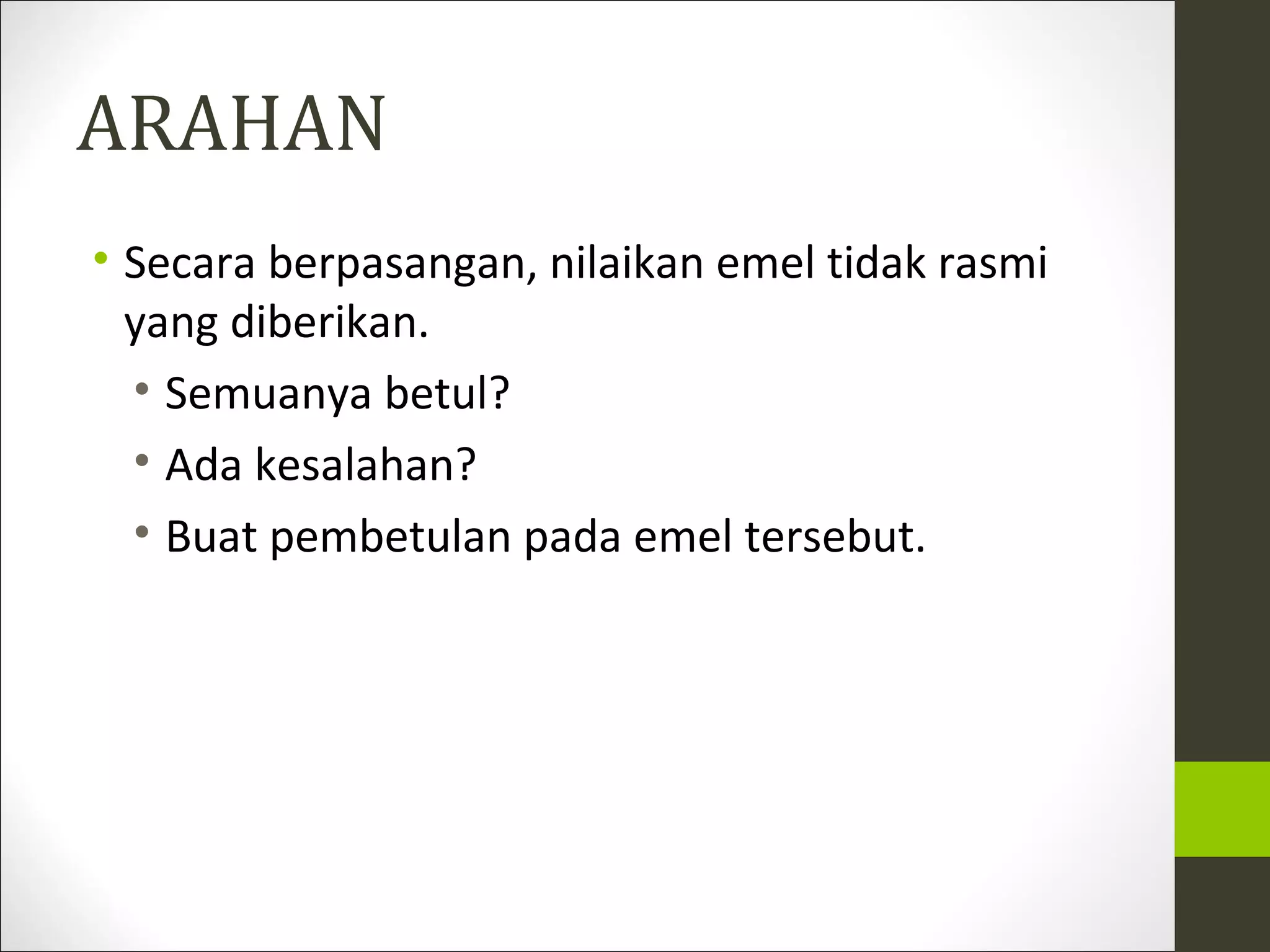 Ppt emel rasmi 1 e | PPT