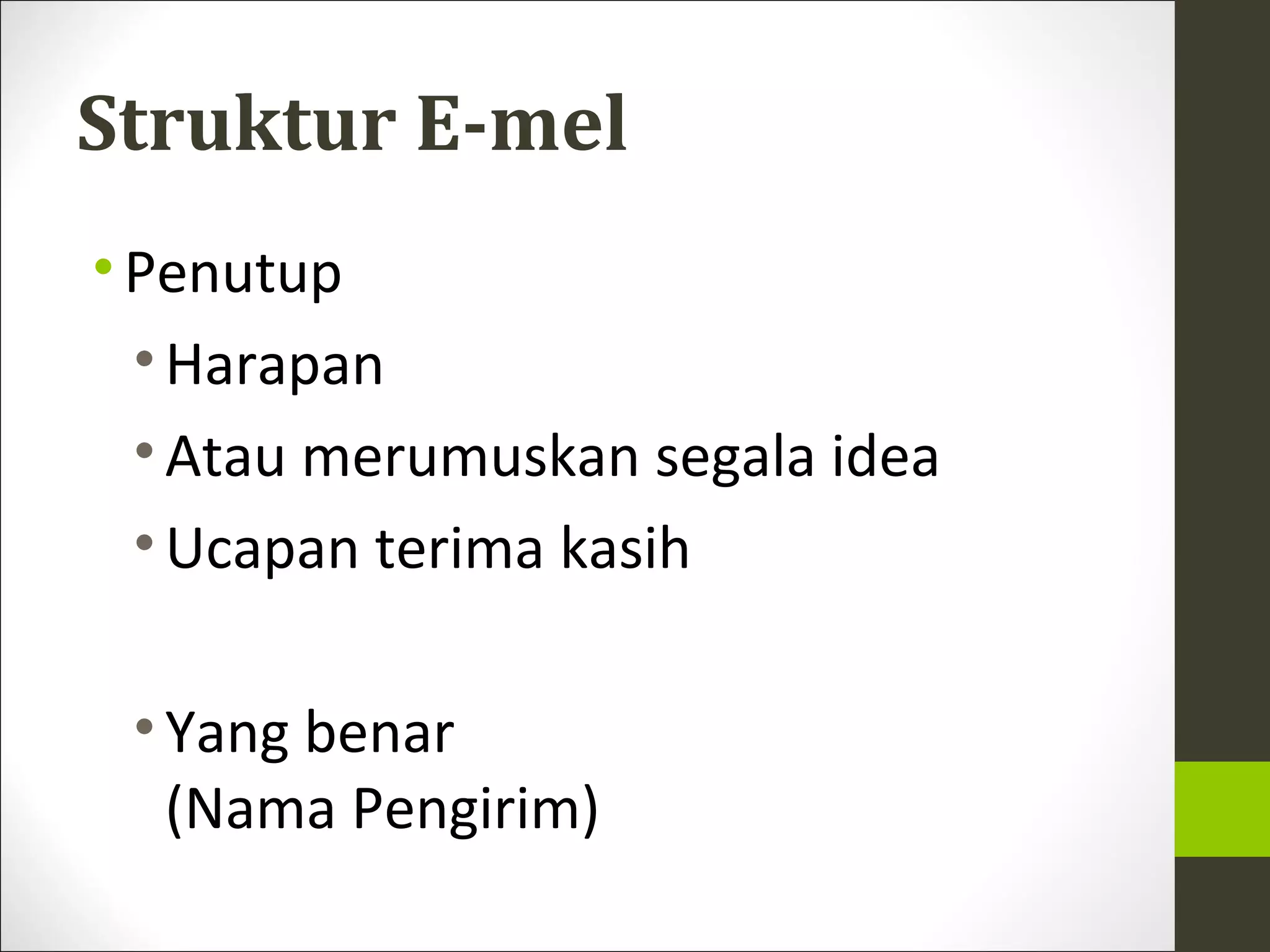 Ppt emel rasmi 1 e | PPT