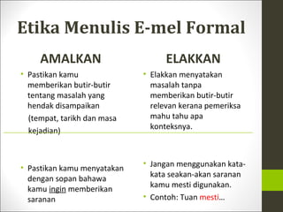Ppt emel rasmi 2 e | PPT