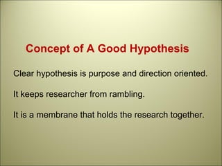 Ppt e module on 'formulation of hypothesis' | PPT