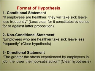 Ppt e module on 'formulation of hypothesis' | PPT