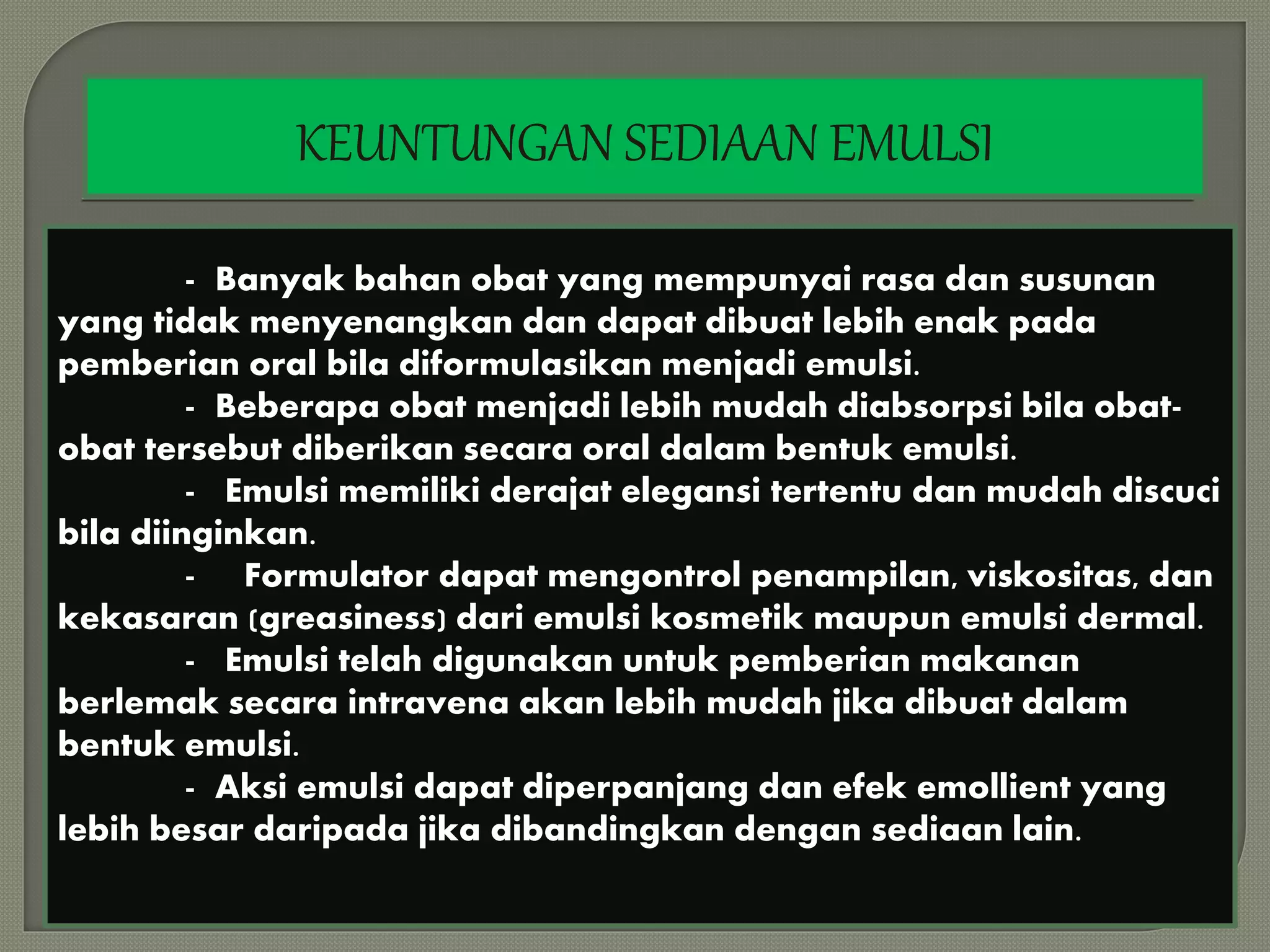 Ppt emulsi | PPTX