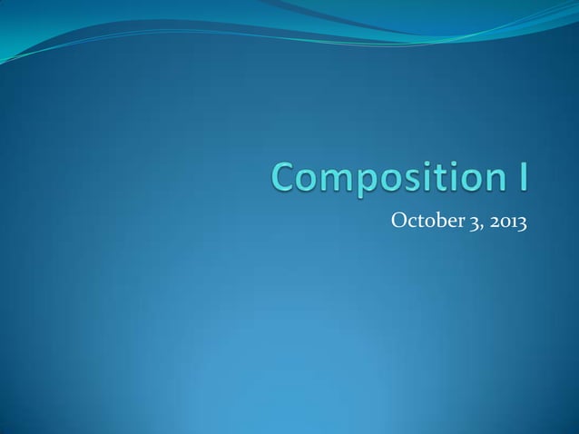 PPT ENC 1101 fall 2013 class 6 | PPTX