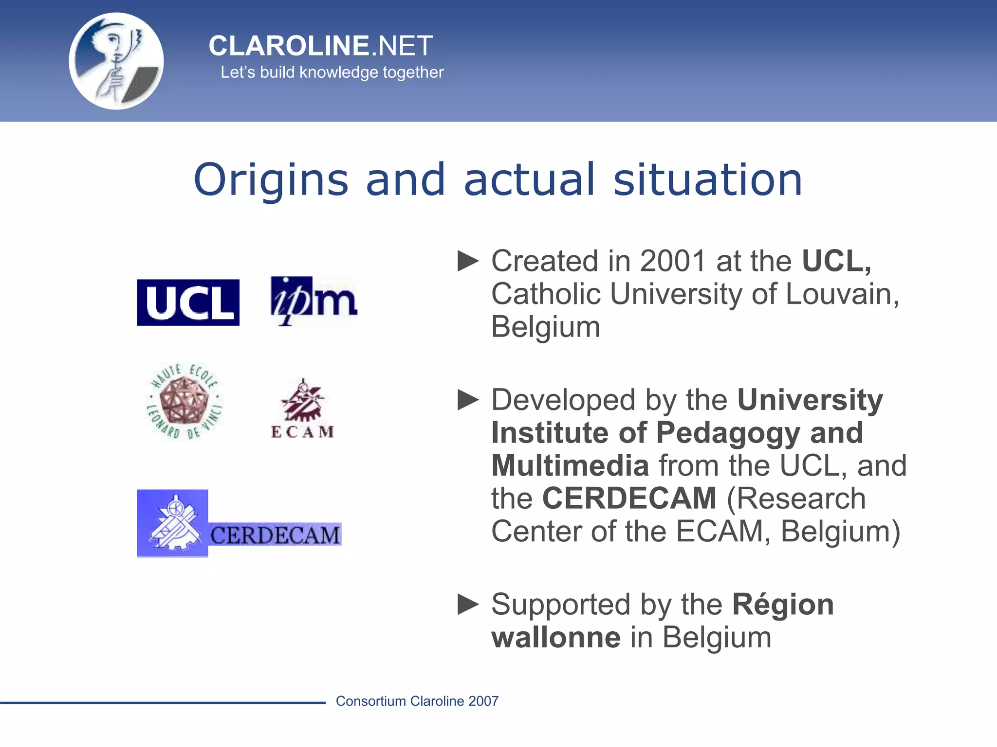 Claroline Learning Menagement System | PPTX