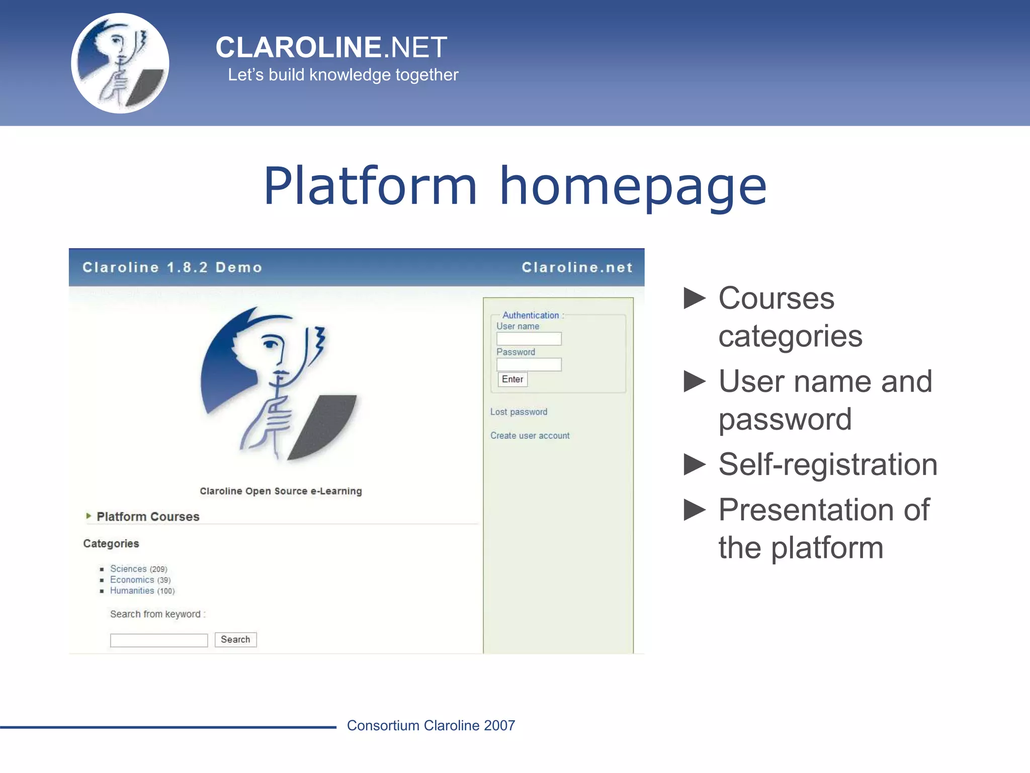 Claroline Learning Menagement System | PPTX
