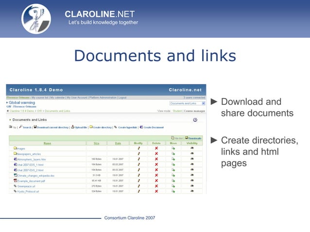 Claroline Learning Menagement System | PPTX