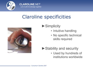 Claroline Learning Menagement System | PPTX